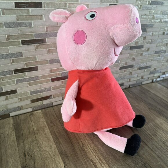 Peppa Pig | Toys | Peppa Pig Large 9 Pink Plush Doll In Red Dress ...